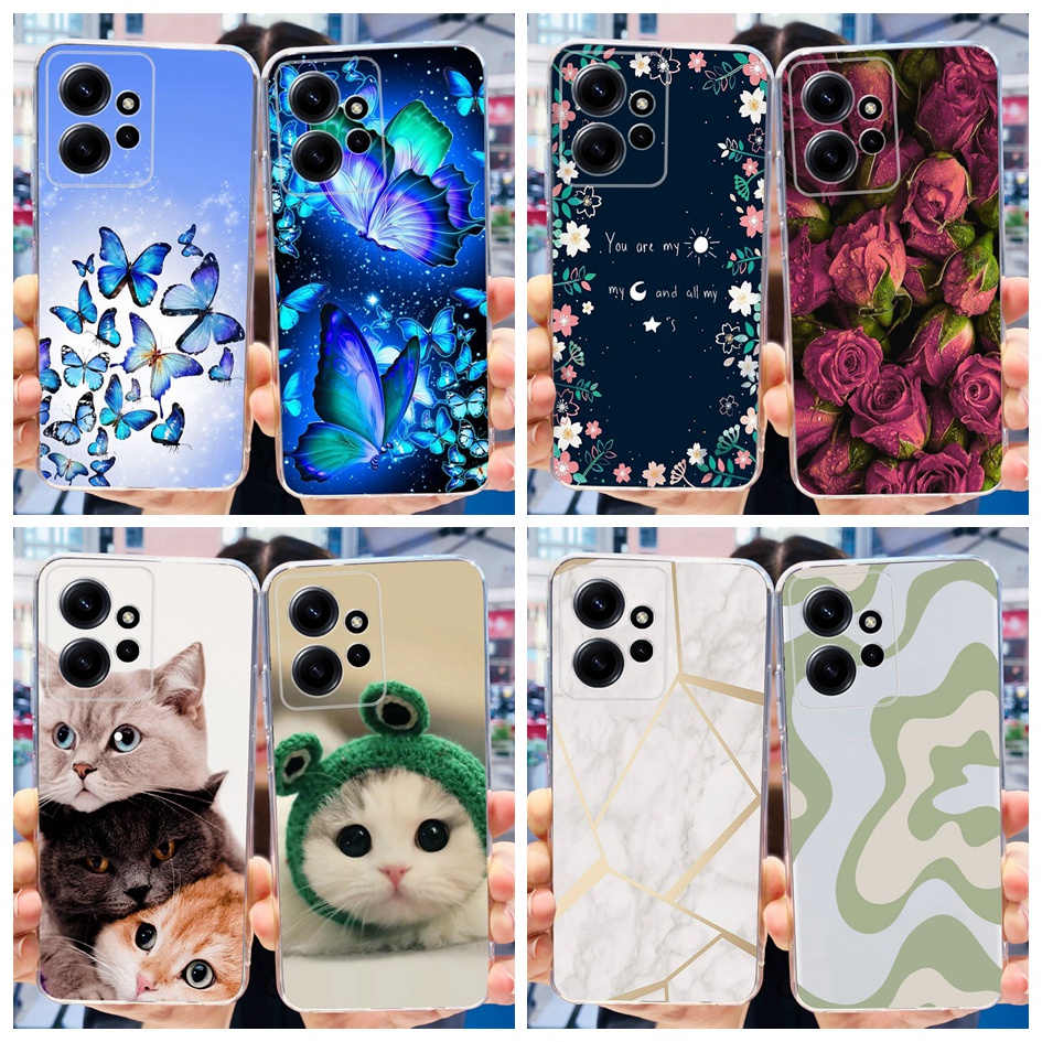 Carcasa Transparente Xiaomi Redmi Note 12 4G 2023 Teléfono Cubierta ...