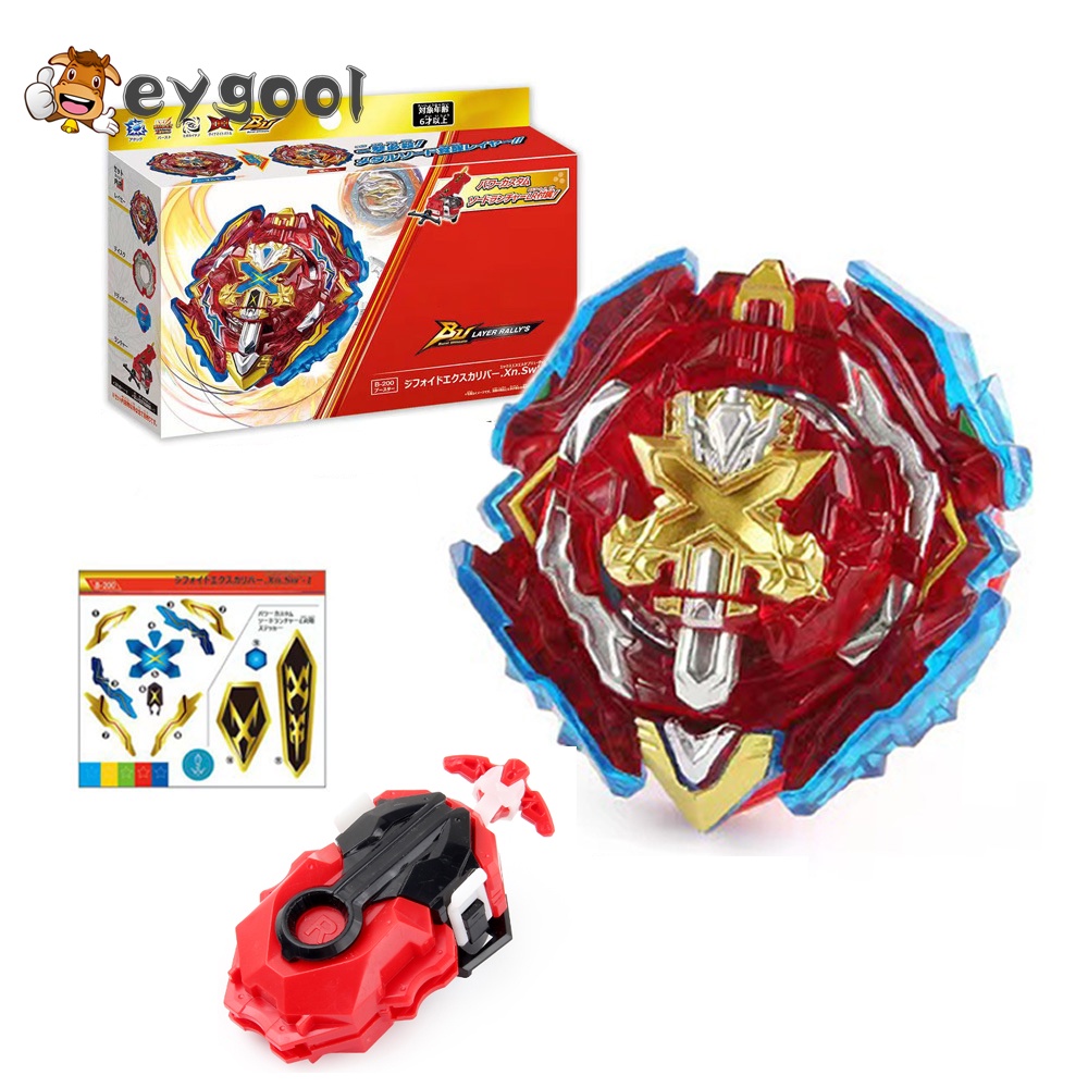 MQ Spinning Beys Burst BU B-200 set Xiphoid Xcalibur Xanthus Con B184 ...