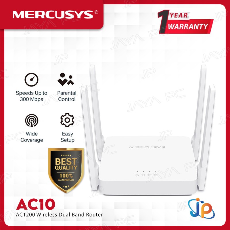 Mercusys AC10 AC1200 WiFi Router Inalámbrico De Doble Banda 300Mbps ...