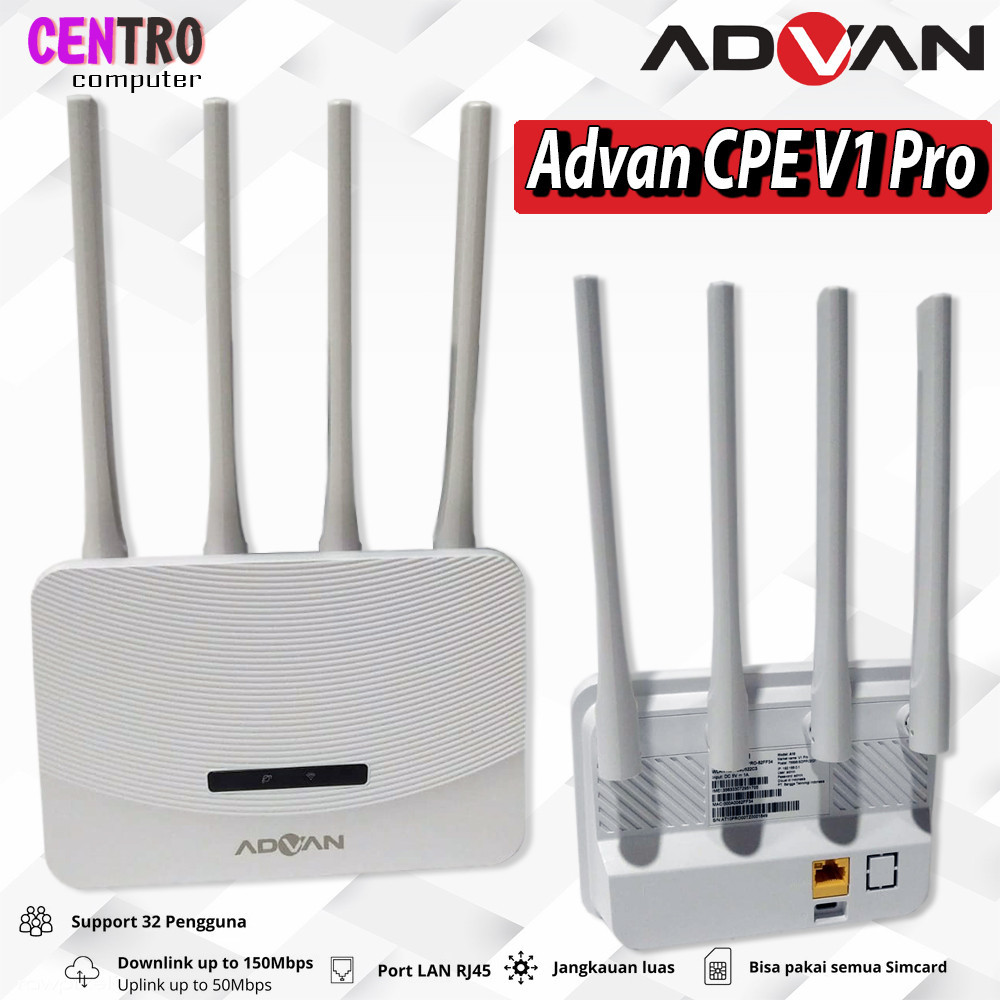 Advan Cpe V1 Pro Módem Wifi Router 4G Lte Desbloquea Todos Los ...