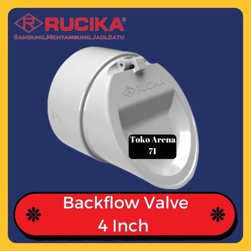Rucika Válvula De Flujo Posterior 4 " 4 Pulgadas PVC anti Rata Y ...
