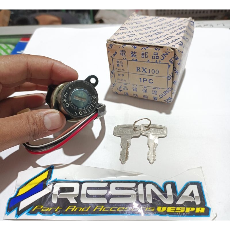 yamaha rx100 rx 100 Llave De Encendido original En Relieve nos | Shopee ...