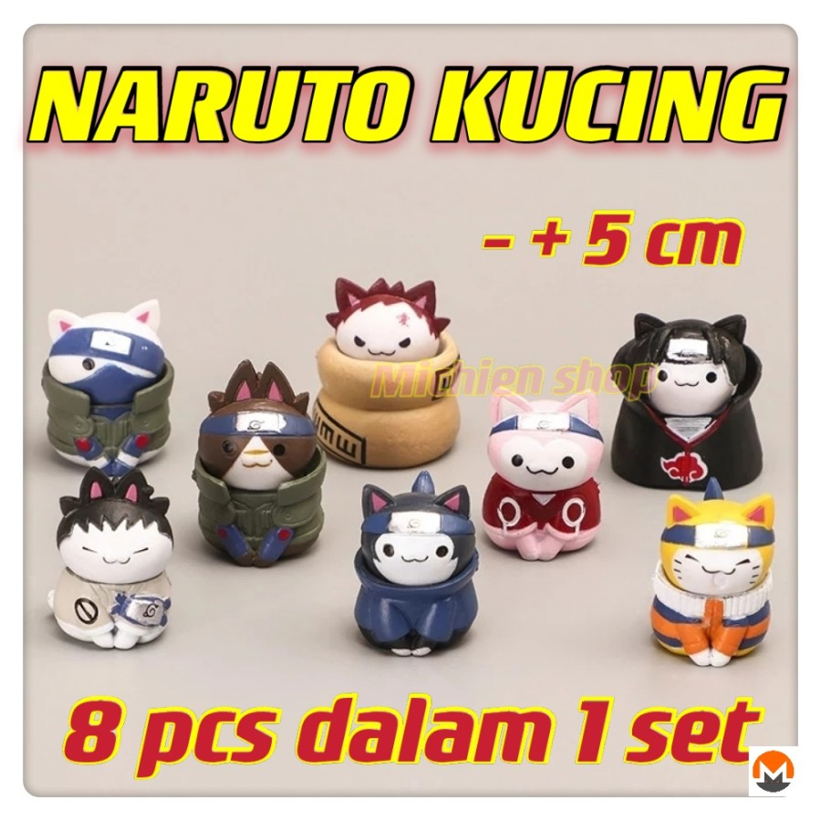 Figura De Acción Naruto Gato Juguete Kakashi Gaara Hinata Sasuke Itachi ...