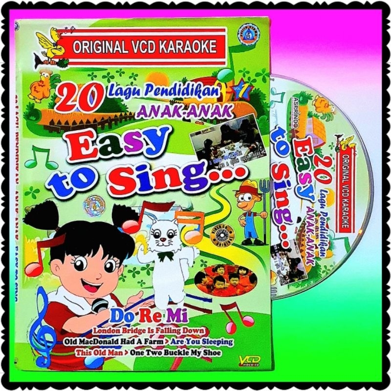 DVD Original vcd Cassette 20 Canciones Educativas Para Niños-Infantiles ...