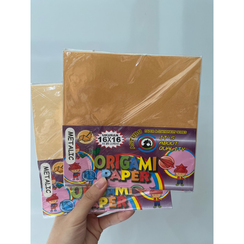 Origami ASTURO 16x16 Metálico Contiene 25 Hojas | Shopee Colombia