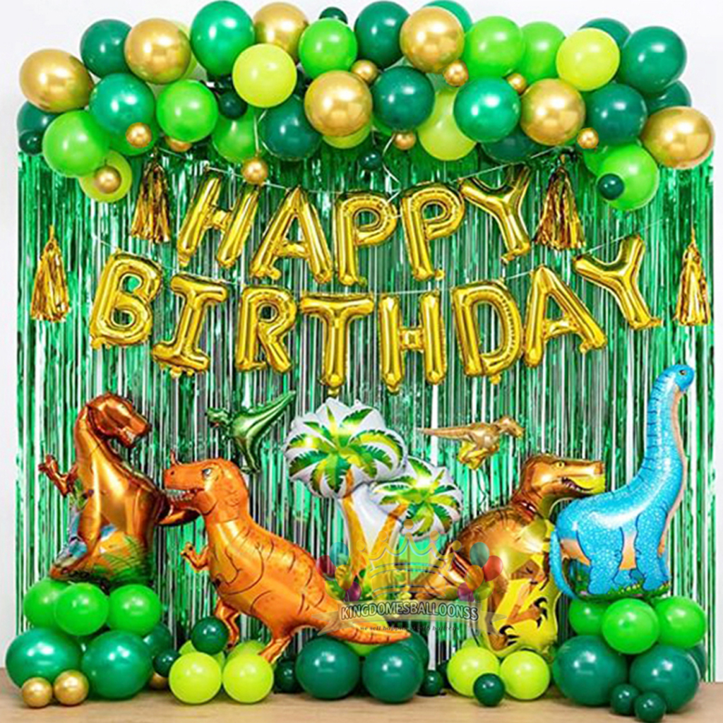 Paquete De Decoración De Dinosaurios/Feliz Cumpleaños De Los Niños ...