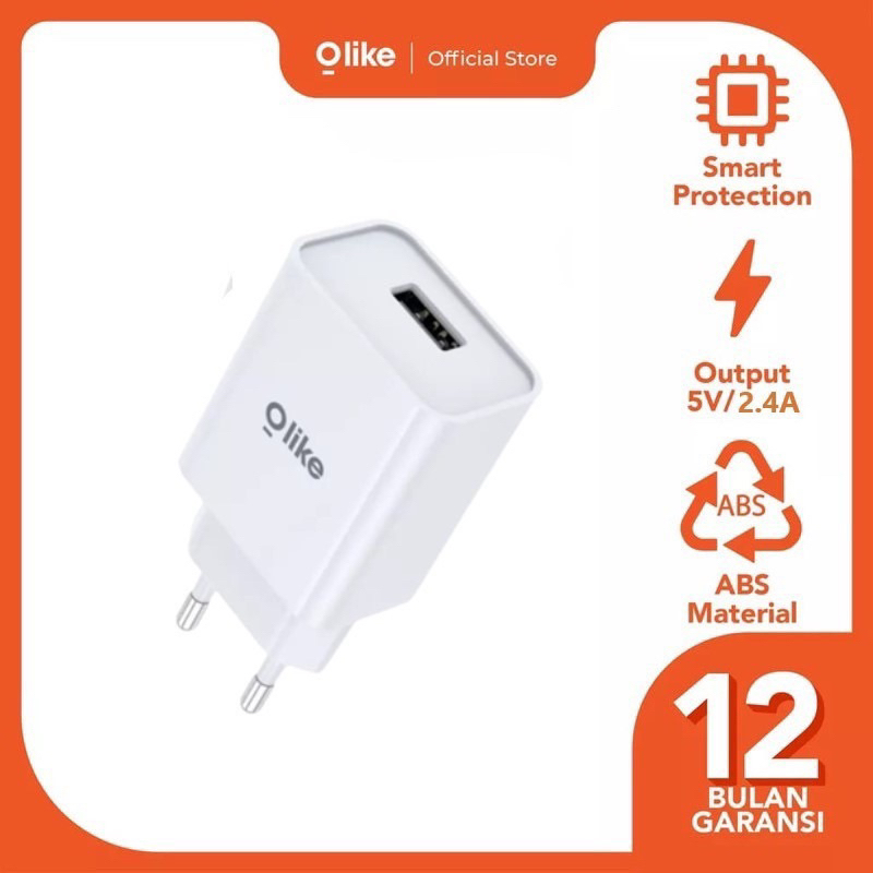 Cabezal De Carga OLIKE C103 De 2,4A De Un Solo Puerto (Por 1 Unidad)-2 ...