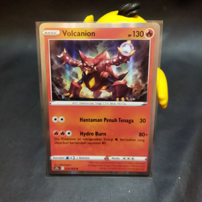 Pokemon TCG Indonesia Volcanion holo foil S11a 019/068 R original | Shopee Colombia