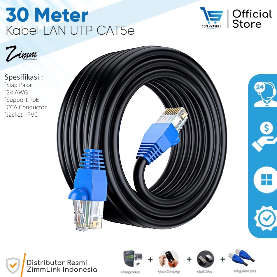 Código E43N Cable LAN RJ45 Red UTP Cat 5e 3 Metros Con RJ45 CCA Longitud 3M Interior | Shopee ...