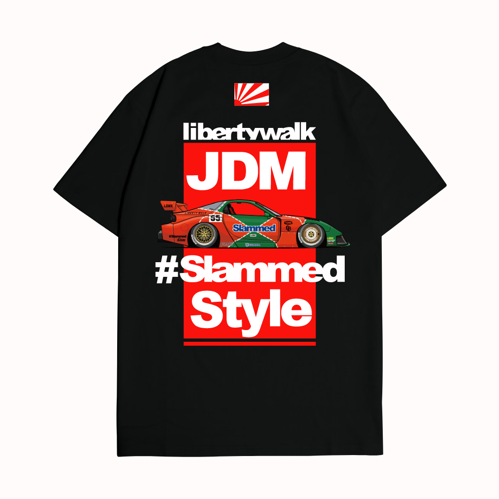 Camiseta JDM LIBERTY WALK SLAMMED MAZDA RX-7 RX7 LBWK TOKYO AUTO SALON ...