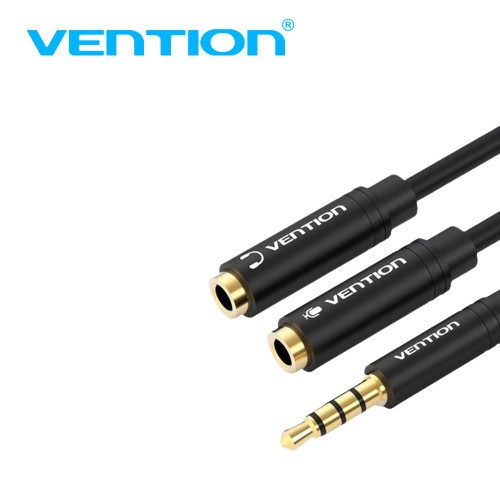 Vention TRS Cable Divisor De Audio Auxiliar De 3,5 Mm Macho A 2 x ...