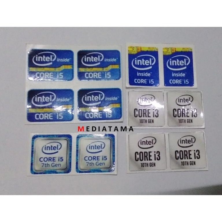Pegatinas Intel Core i5 Gen3 Gen4 V Pro Gen6 Gen7 Vpro Gen9 Gen10 Gen11 ...