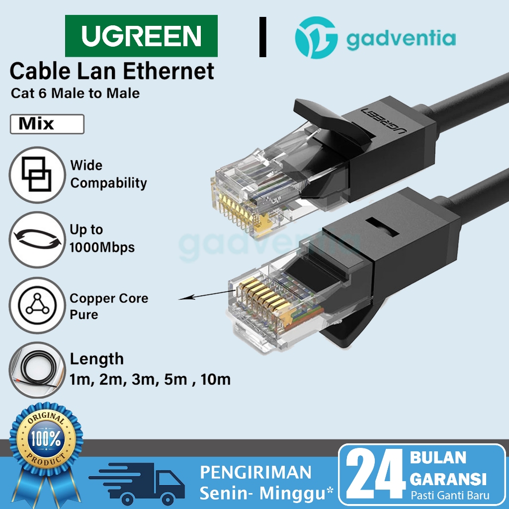 Ugreen Cat 8 Ethernet Lan Cable Internet Rj45 Módem Cat8 Gigabit 7 6 ...