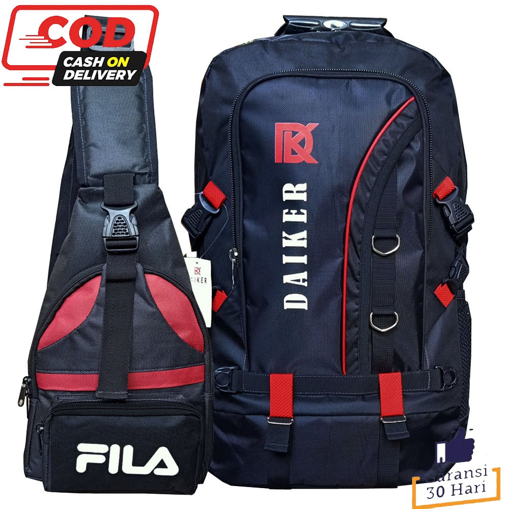 Daiker GOO3 Negro Tas Ransel Carrier Mochila Hombres Jumbo Poliéster ...