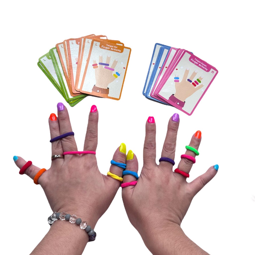 Tarjeta De Actividad De Dedos/Patrón De Color | Juguetes Montessori ...