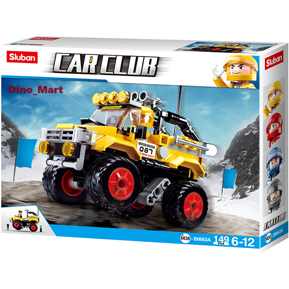 Sluban Ladrillo Offroad Amarillo-Coche Jeep M38-B0663A-Dino Mart ...