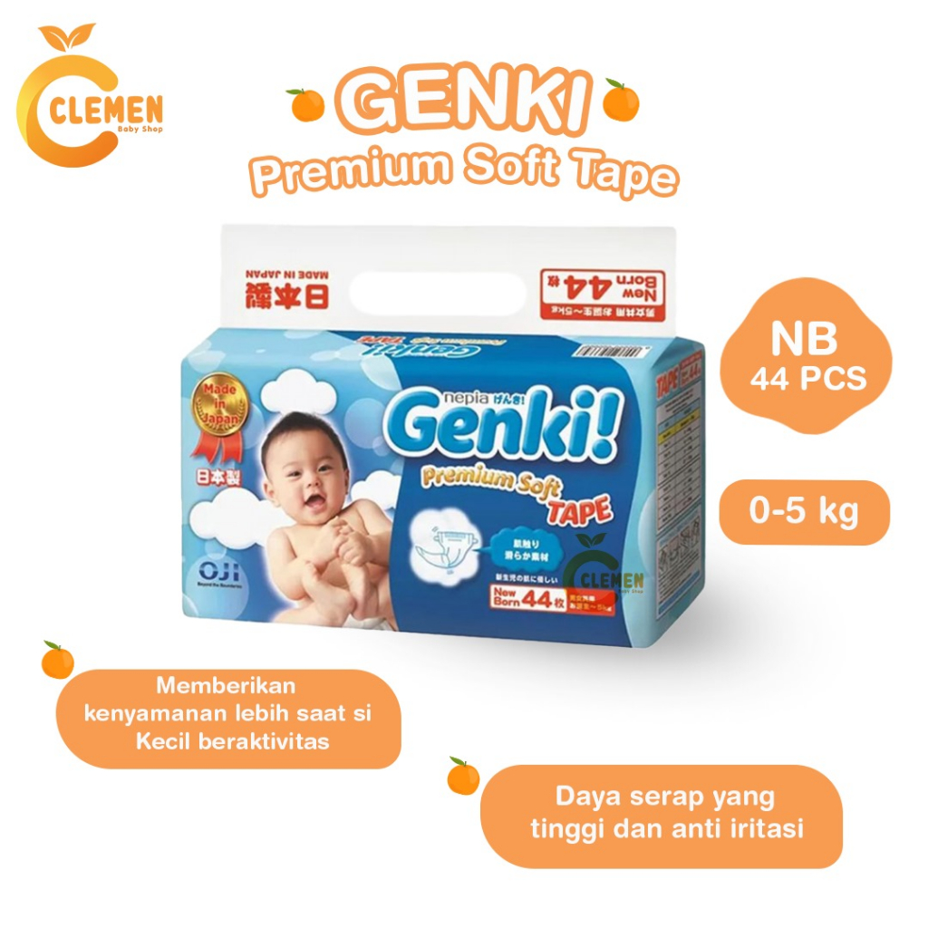 Cinta Nepia Genki NB/Recién Nacido (Contiene 40 Unidades) | Shopee Colombia