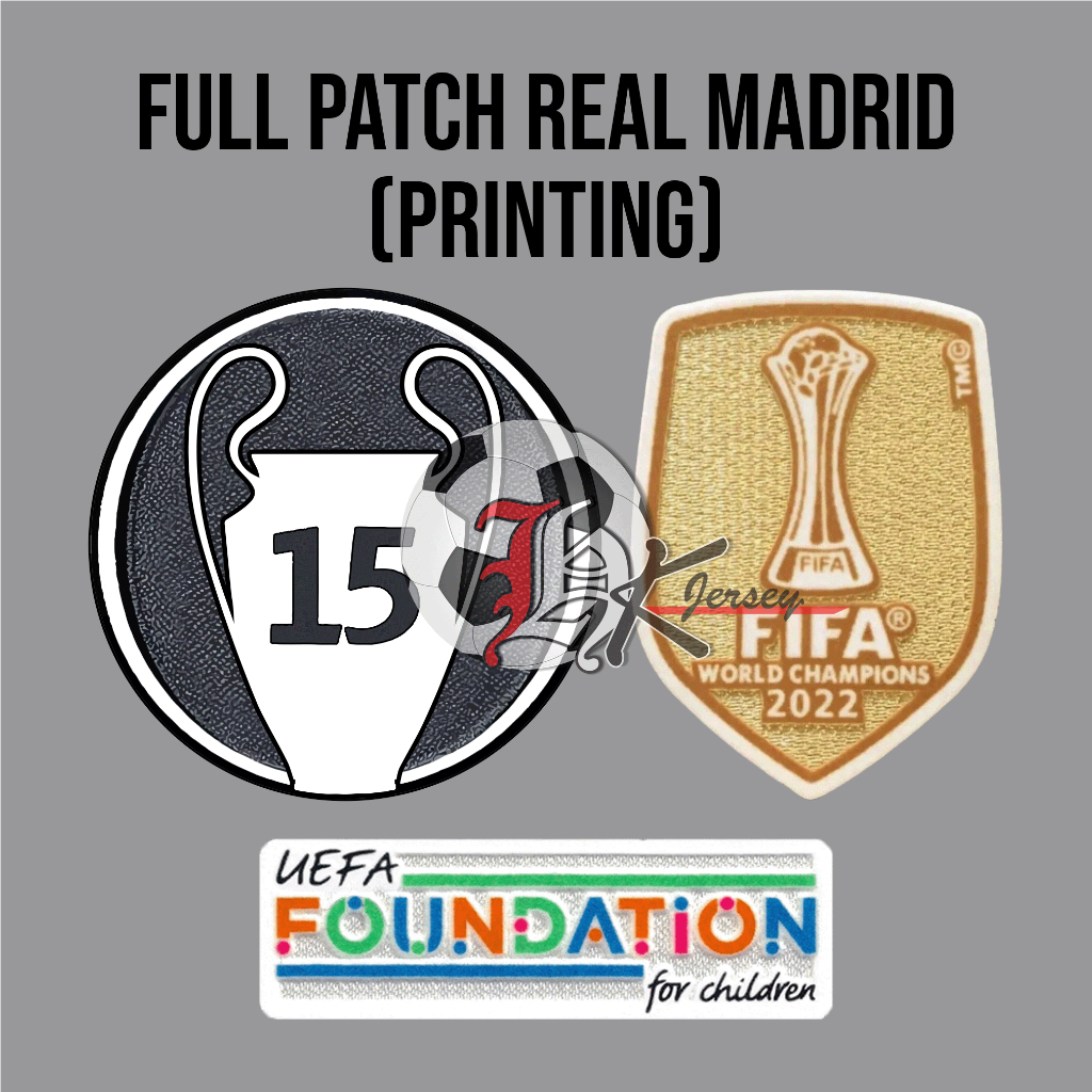 Parche Completo UCL REAL MADRID | Shopee Colombia