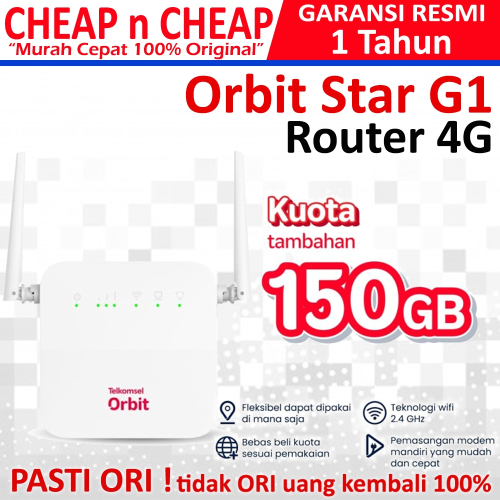 Orbit Star G1 4G LTE Incluye Cuota De 150GB De Telkomsel-SimCard WiFi ...