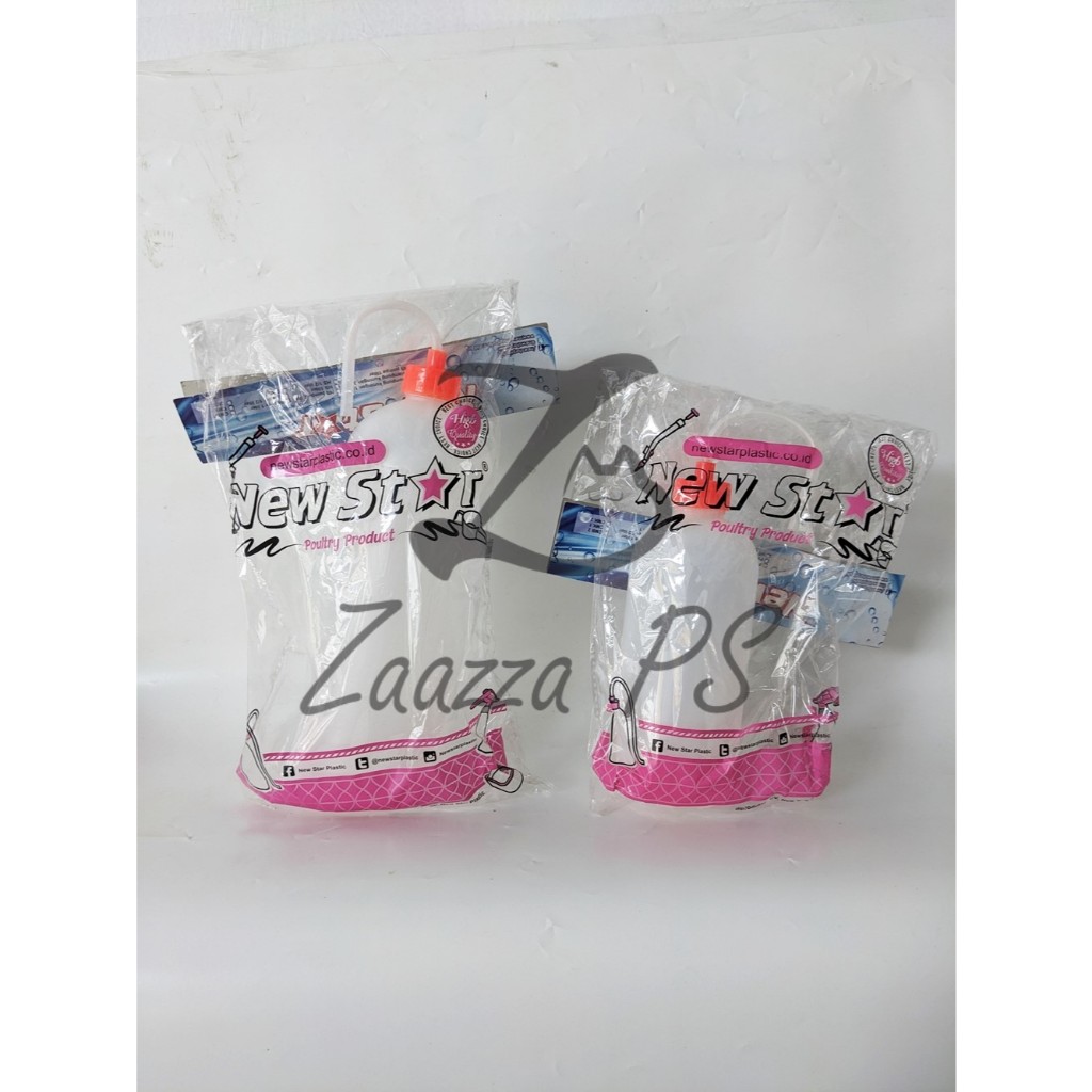 Botellas De Manguera Newstar De 500 Ml Y 1 Litro | Botella De Llenado ...