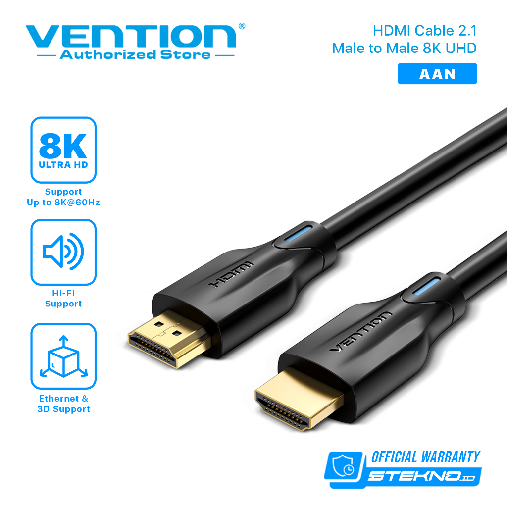 Vention Cable HDMI v2.1 Macho A UHD 8K 4K FHD HDR 10metros | Shopee ...