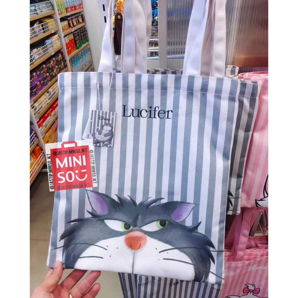 Miniso Bolso De Mano Colección Gato DISNEY MARIE/LUCIFER (33x36cm ...