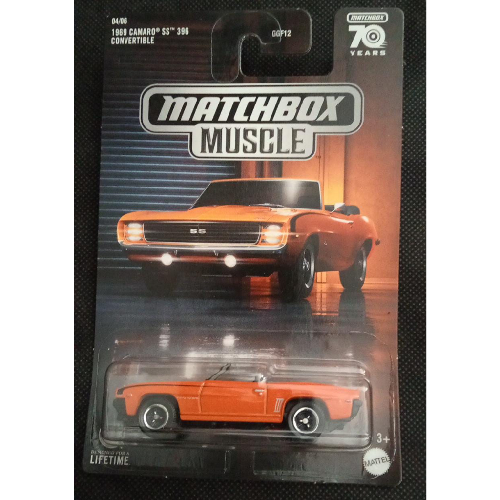 Matchbox MUSCLE 1969 CAMARO SS 396 CONVERTIBLE | Shopee Colombia