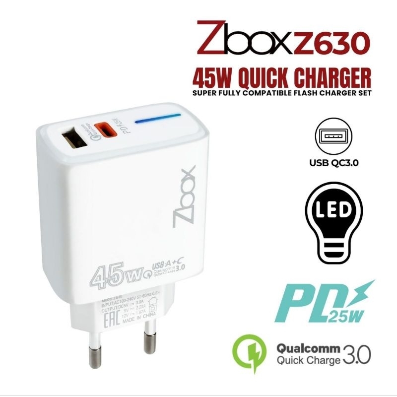 [Tc Z630 Cable Tipo-C]-CAS Cargador CASAN CES Carga Zbox Z630 45W ...