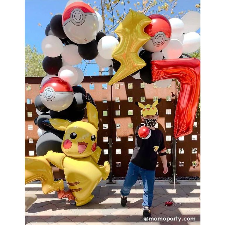Pikachu Paquete De Globos Arco De Números Guirnalda Pokemon | Shopee ...