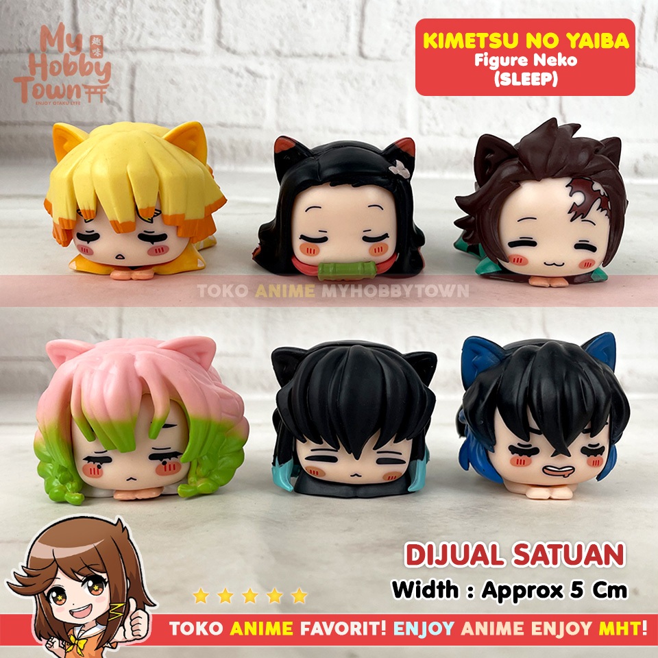 Anime Figura Demon Slayer Kimetsu no Yaiba Neko Gato Dormir Tanjiro ...