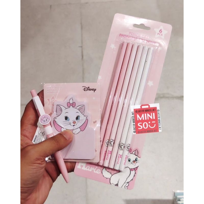 Miniso DISNEY MARIE Cat Stationery Collection (Bolígrafo De Gel , Lápiz ...