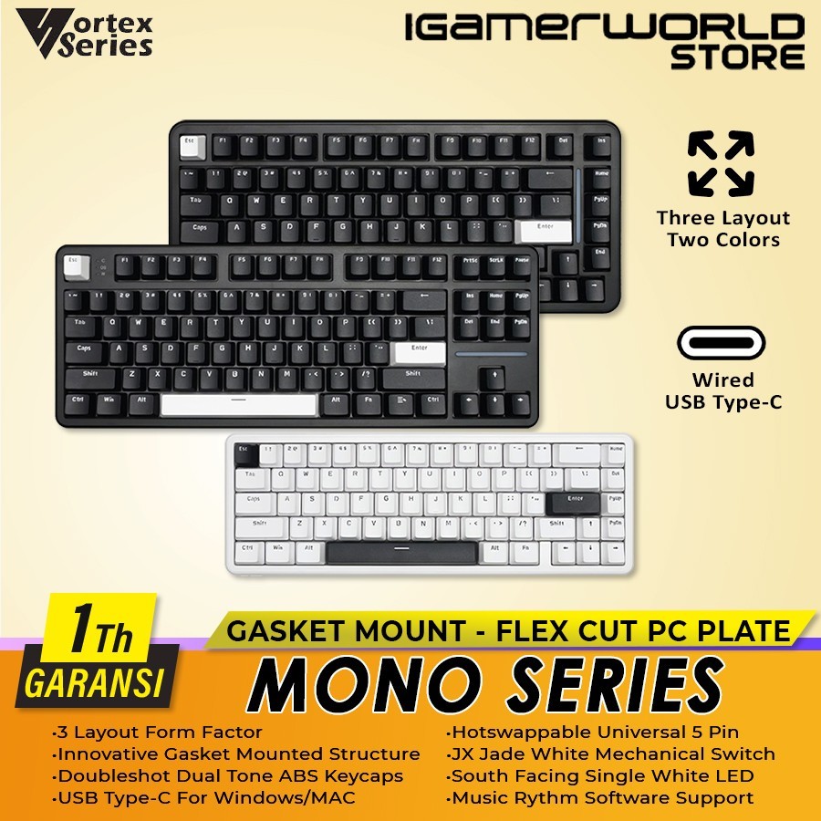 Vortexseries MONO 65 75 87 Junta De Montaje Hotswap Teclado Universal ...