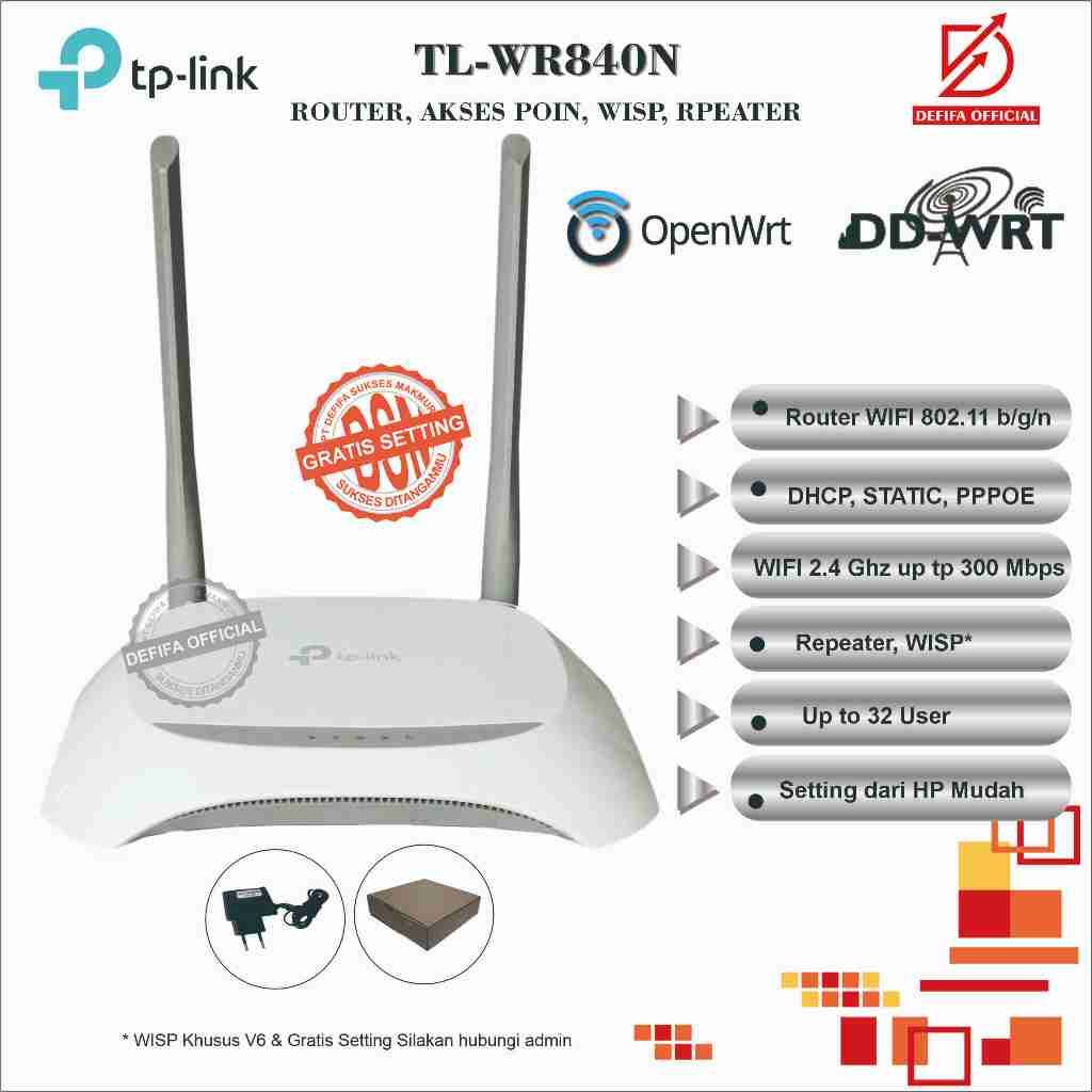 Router Wifi Inalámbrico TP-Link tplink TL-WR840N DDWRT OPENWRT WISP | Shopee Colombia