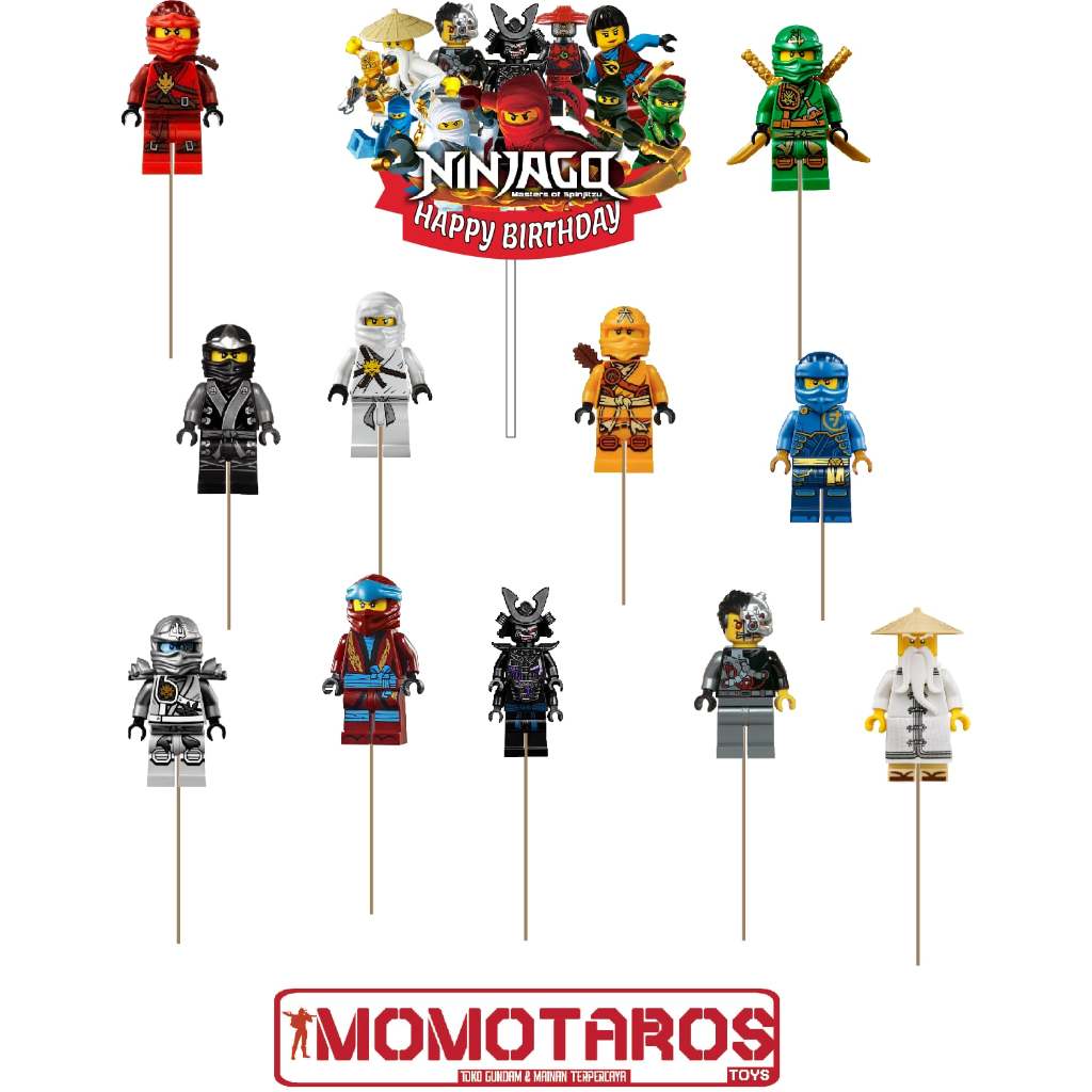 Nuevo Lego Ninjago cake Topper Contiene 12 Piezas | Shopee Colombia
