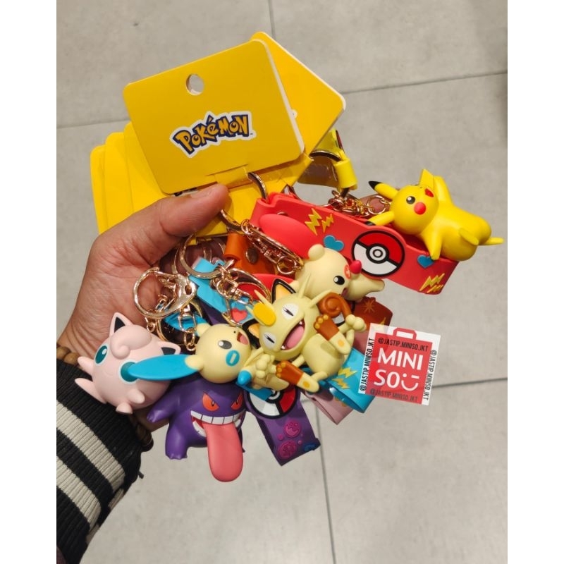 GANTUNGAN Miniso x POKEMON 3D Llavero/Serie Bolsa Decoración (PIKACHU ...