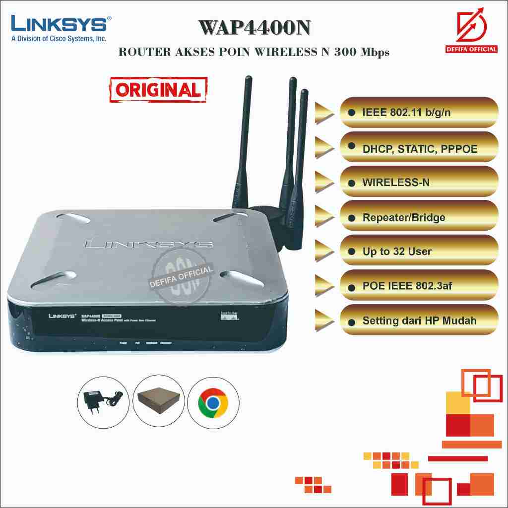 Linksys Router Cisco WIFI WAP4400N Wireless-N AP Acceso Puntos PoE ...