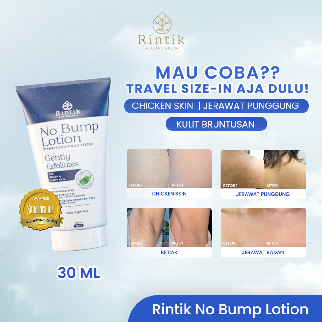Rintik Skincare-Loción De Tamaño De Viaje Sin Protuberancias/Corporal Para La Piel De Bruntus ...