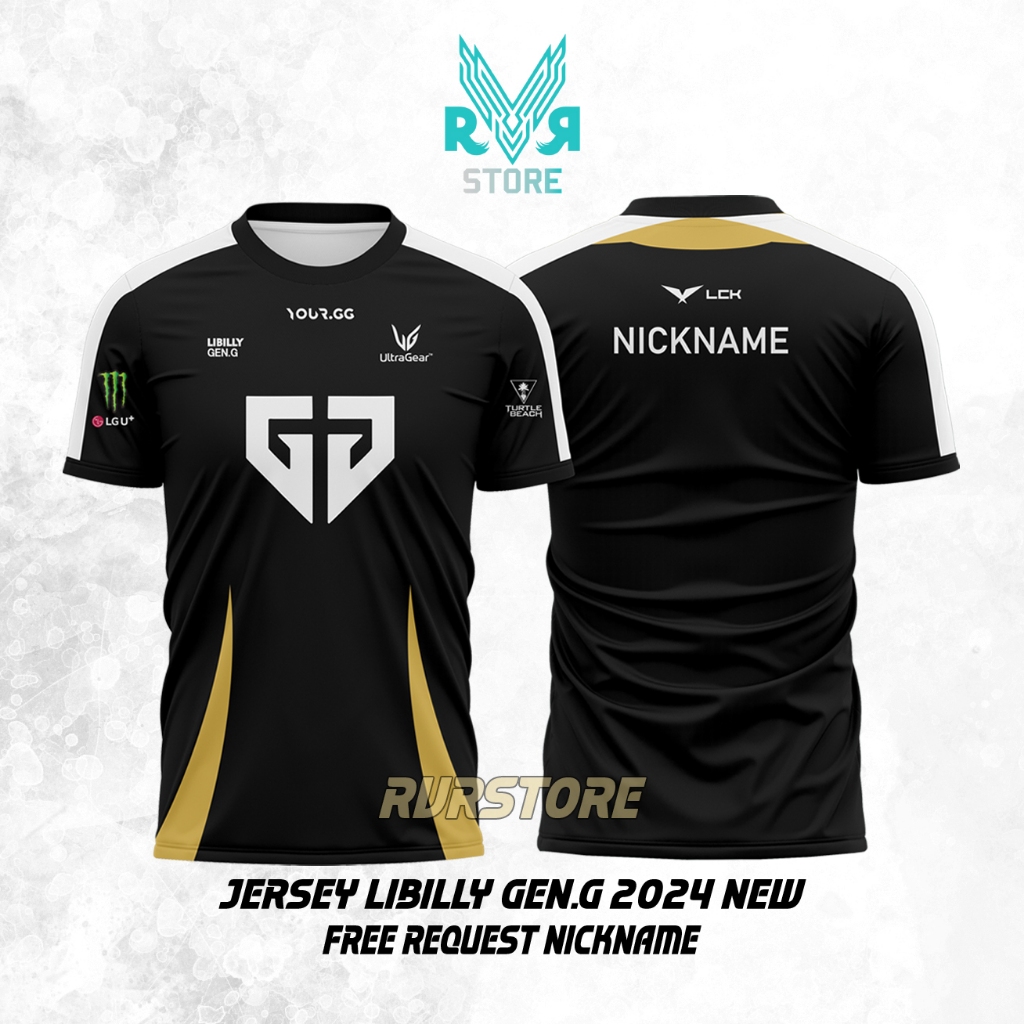 Camiseta De Jugador Gen.G X LIBILLY 2024 (Apodo Personalizado Gratis) | Shopee Colombia