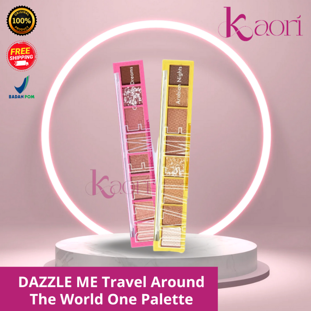 Kaori-DAZZLE ME The World Traveler Paleta De Sombras De Ojos BPOM 8 ...