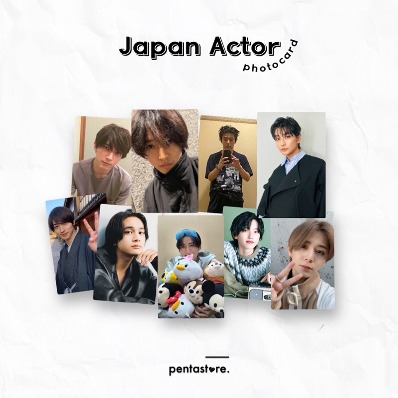 AKASO Japón Actor Photocard Ryusei Yokohama Fumiya Takahashi Yamazaki ...