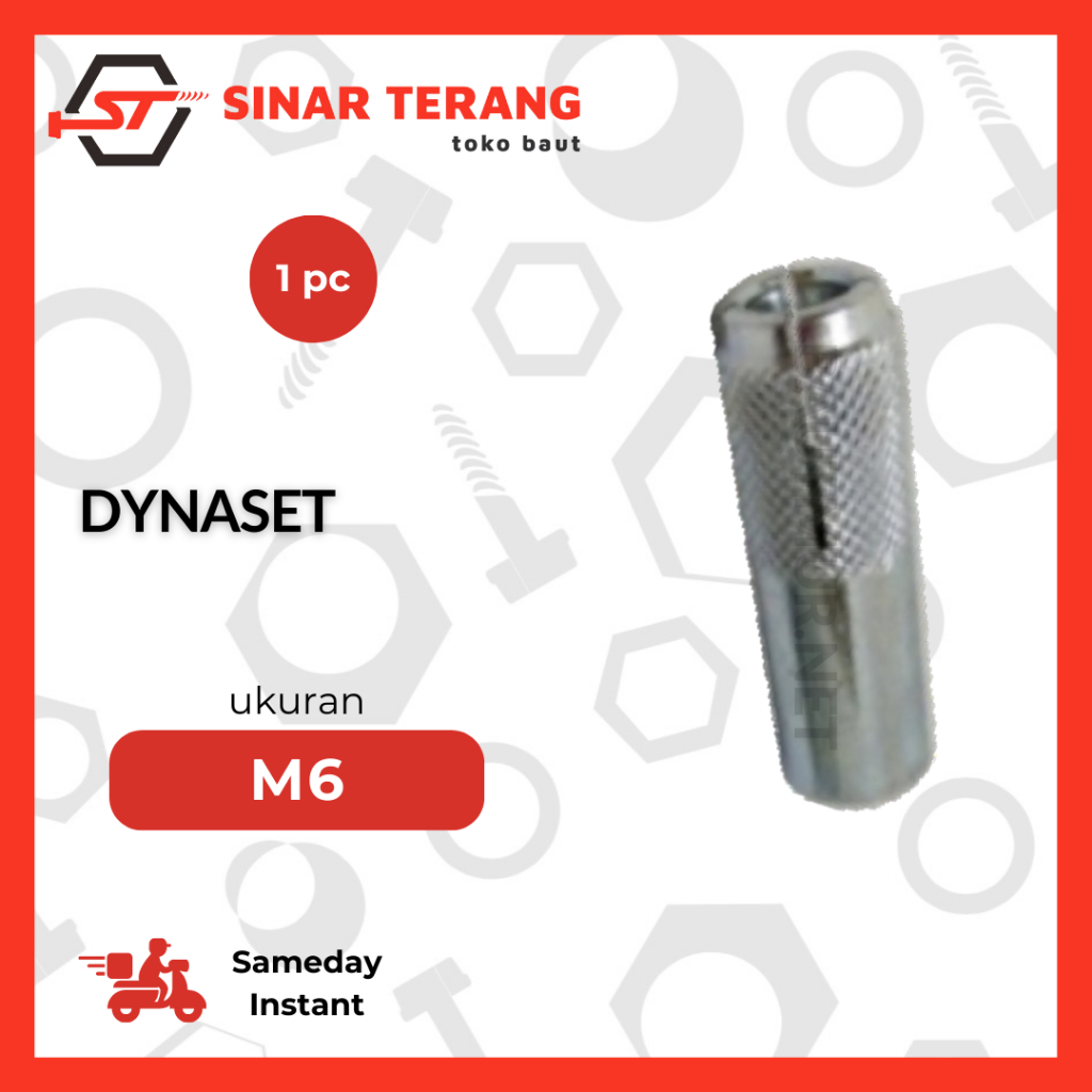 Dynaset M6-Dinaset Ancla 6mm Perno Dina Set Seis Milímetros | Shopee ...
