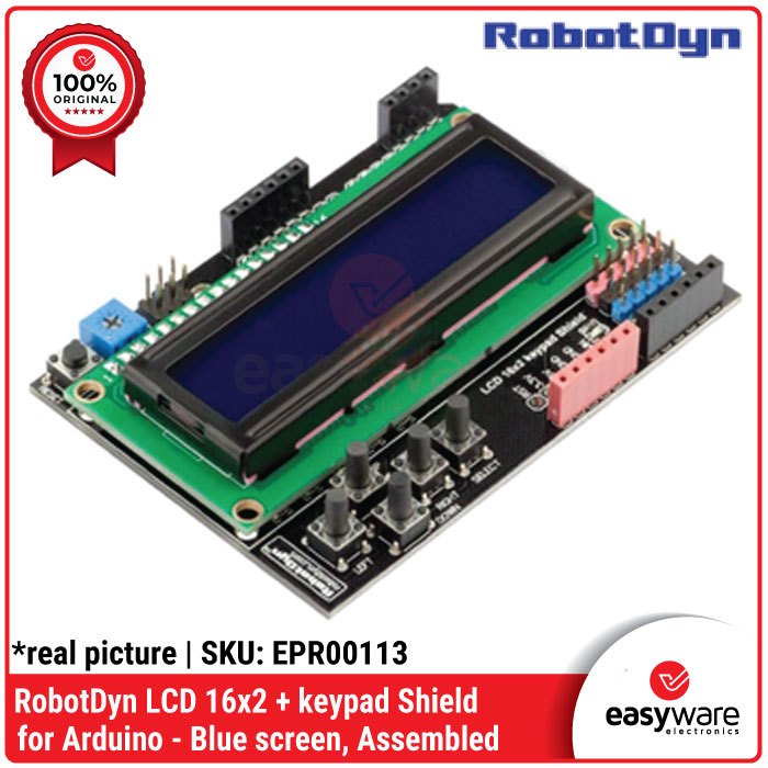 Robotdyn LCD 16x2 Escudo Del Teclado ARDUINO Azul Verde | Shopee Colombia