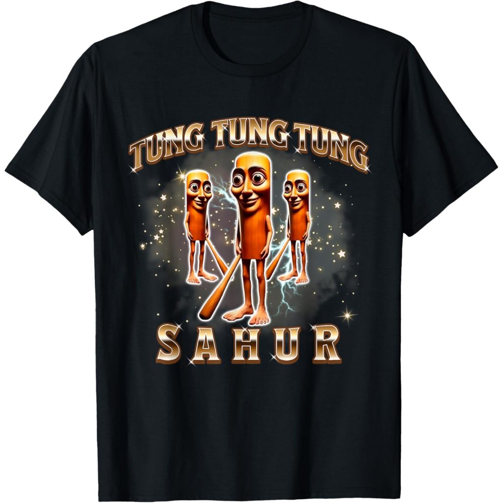 Camiseta Para Niños Tung Sahur Italia Brainrot Gen Z Humor Mujeres ...