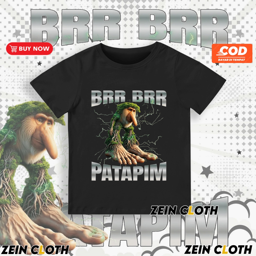 Anomali Brr Patapim Camiseta Infantil/Italiana Brainrot | Shopee Colombia