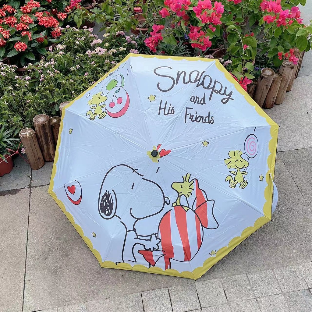 Paraguas Plegable De Dibujos Animados Paraguas Automático De Protección ...