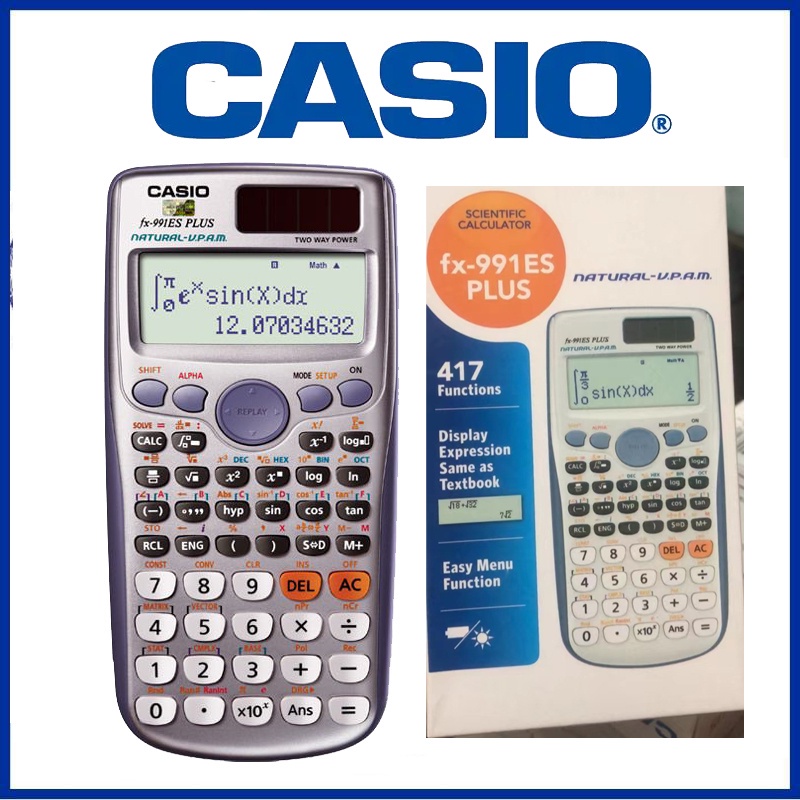 Casio FX-991ES PLUS Junior High School Estudiantes Calculadora Función ...