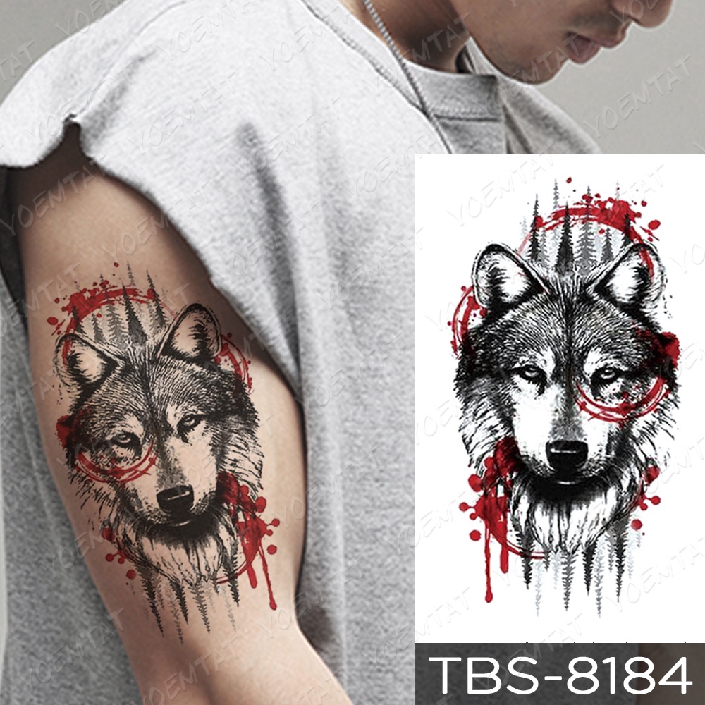 Impermeable Temporal Tatuajes De Alas Cruzadas Flash Lobo Escorpión ...