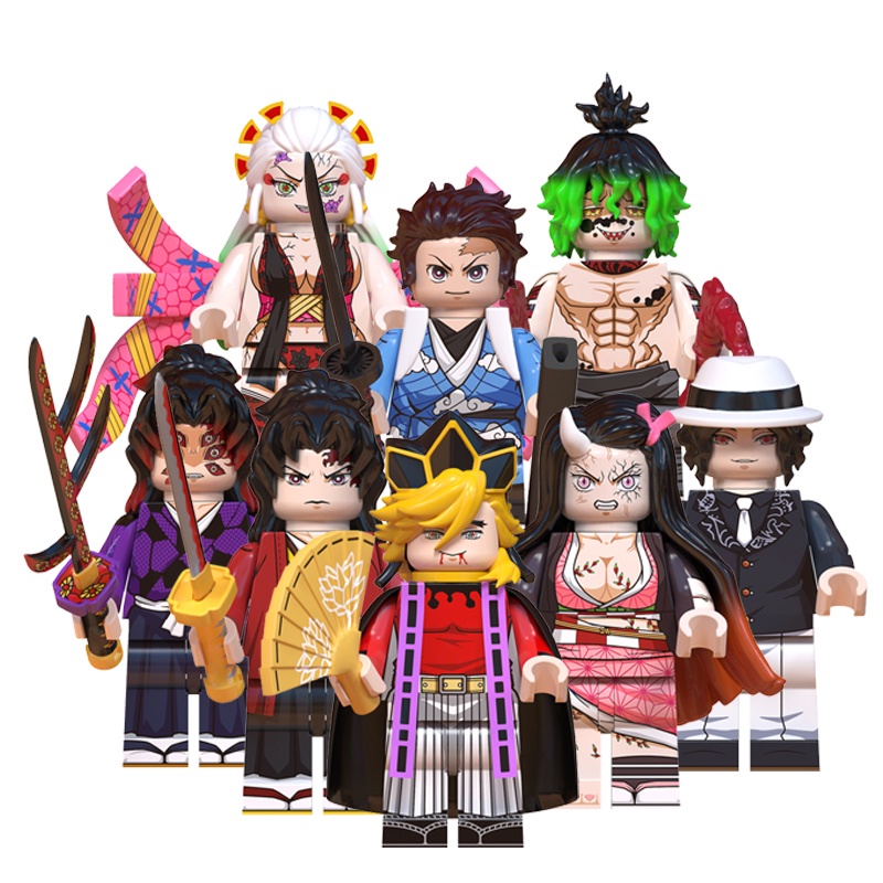 Mini Douma Daki Figuras Kamado Nezuko Demonio Bloques De Construcción ...