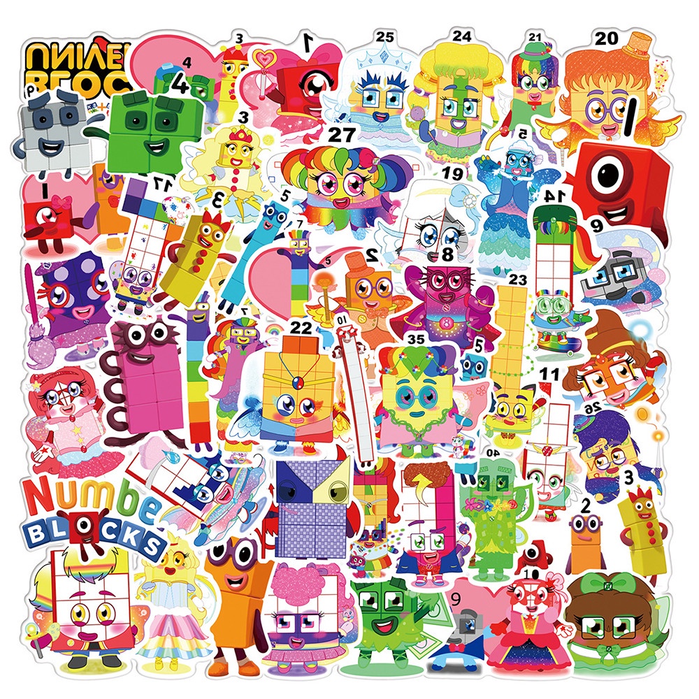 Numberblocks Happy Birthday Party Decoraciones Bloques De Números Con ...