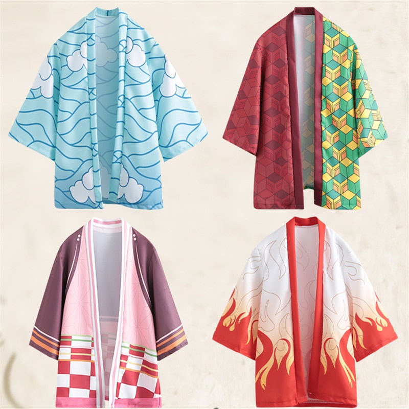 Demon Slayer Cosplay Capa Tanjiro Shinob Kyoujurou Chaquetas Zenitsu ...